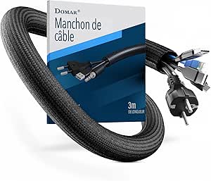 DOMAR® 3m de Gaine Cable Auto-fermante & Flexible - Manchon de Cable ...