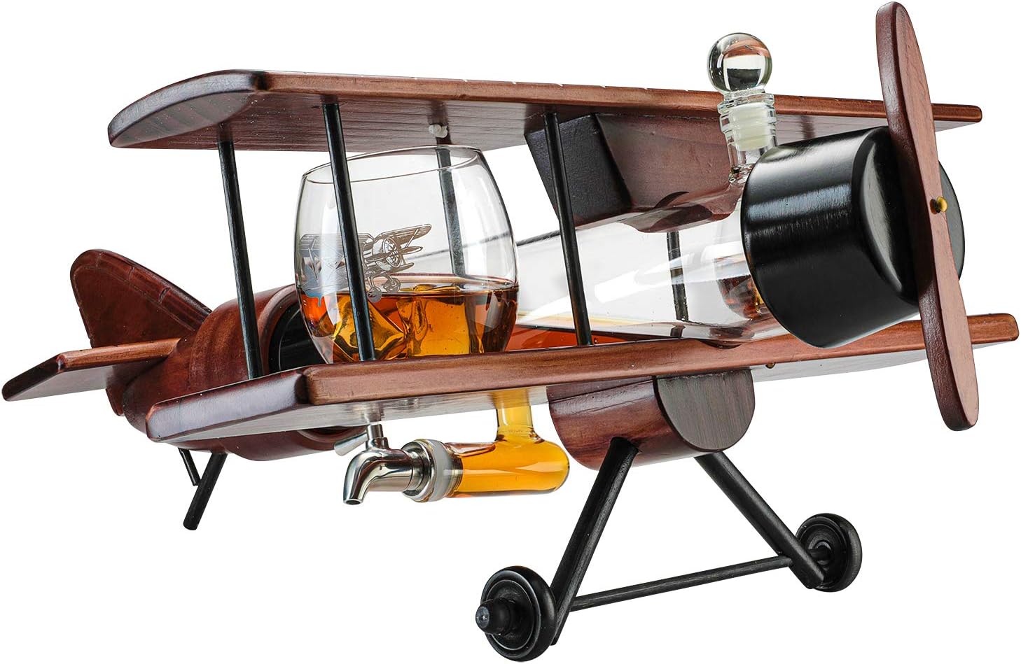 Amazon.com | Fighter Jet Wine & Whiskey Decanter Set F16, F15, F18, F22 ...