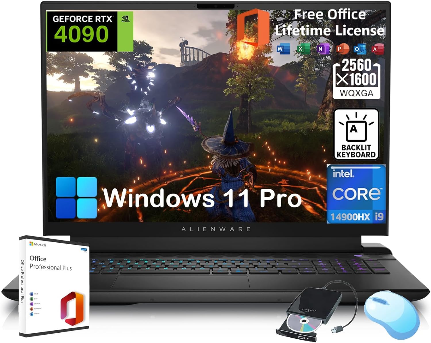 Amazon.com: Dell Alienware M18 R2 Gaming Laptop - 18" QHD+ 165Hz ...