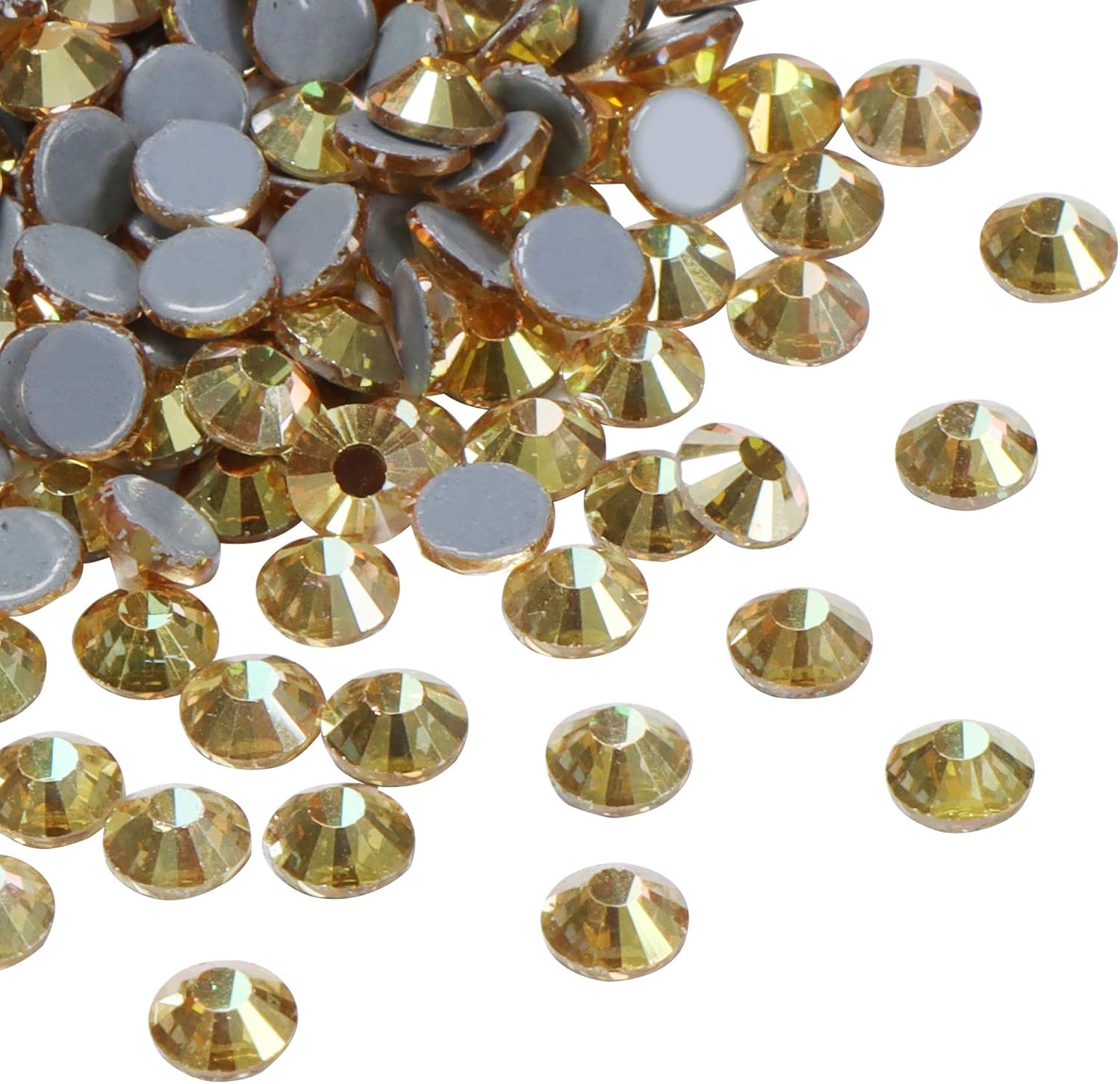 Amazon.com: Jollin Hot Fix Crystal Flatback Rhinestones Glass Diamantes ...