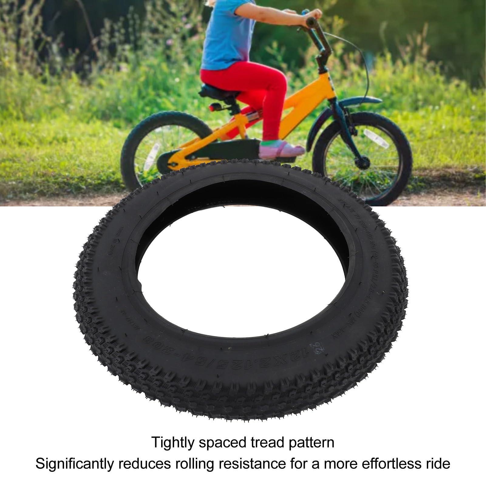 Bike 12 Inch 12inch Solid Tyre For Bicycles With Puncture Resistance For 12 2 12 2 125 12 1/2 X ...