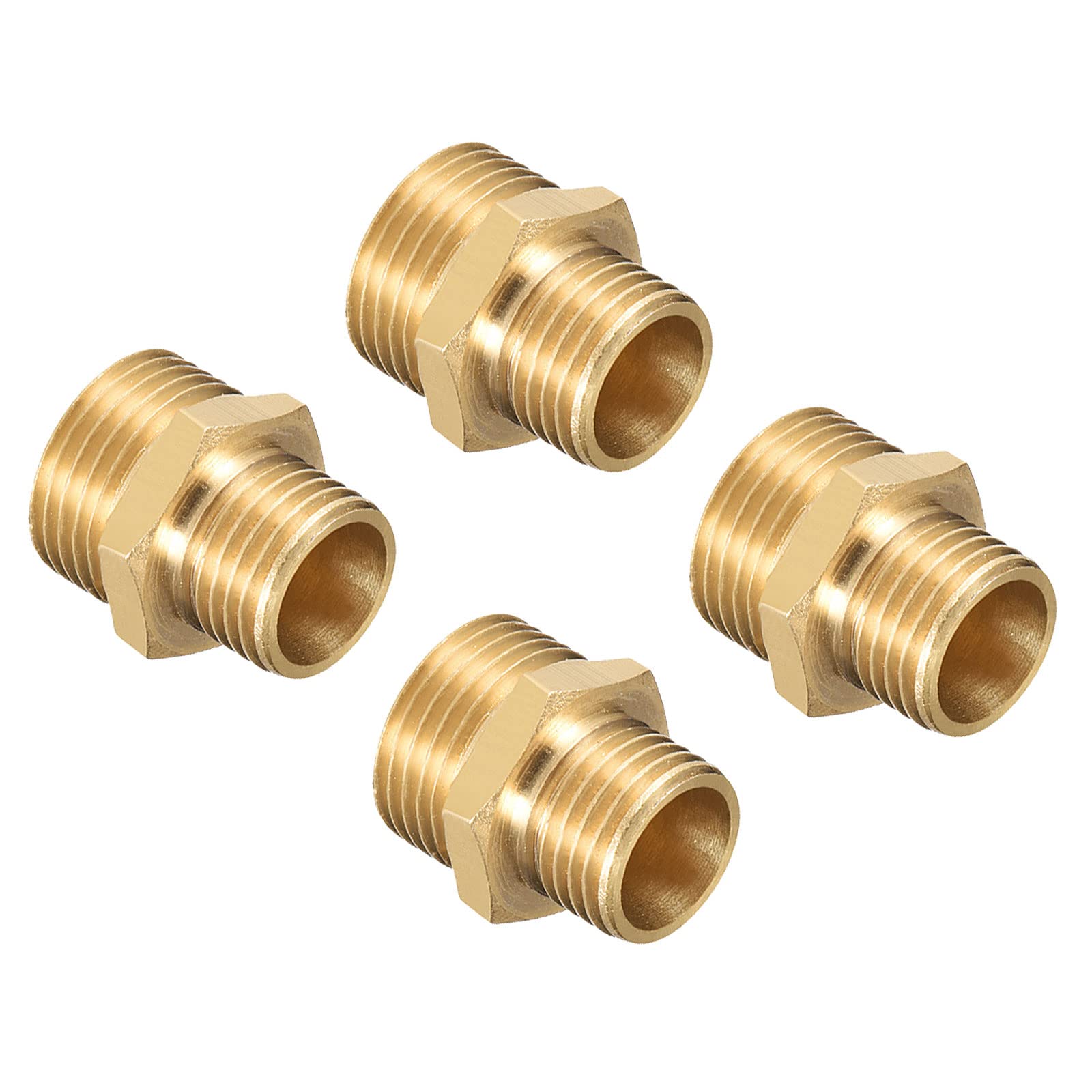 Amazon.com: M METERXITY 4 Pack Male Thread Pipe Fitting - Hex G1/4 x G3 ...