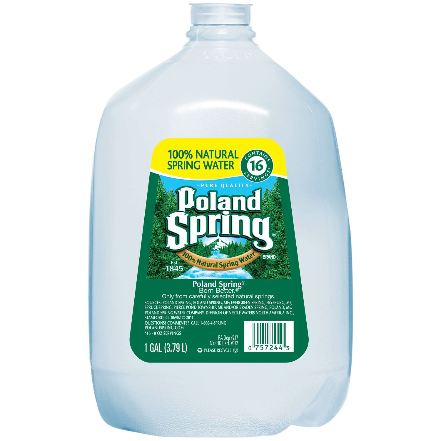 Poland Spring – Agua de manantial 100 natural 1 galón 6 paquetes – Yaxa ...