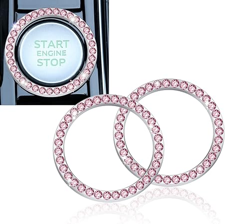 Amazon.com: LivTee 2 PCS Crystal Rhinestone Car Engine Start Stop ...