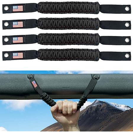 Amazon.com: SEVEN SPARTA 4 Pack Roll Bar Grab Handles Compatible with ...