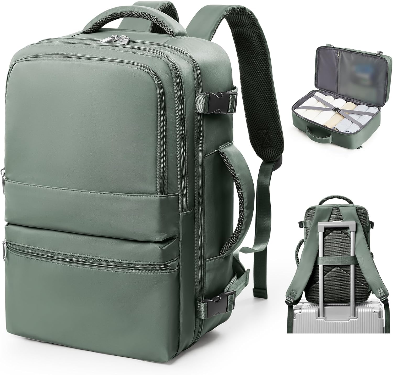 Amazon.com | coofay Travel Backpack for Women Men Carry on Backpack for ...