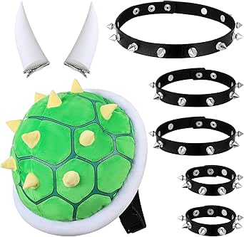Amazon.com: Wavwavw 8 Pcs Halloween Costume Green Spiked Turtle Shell ...