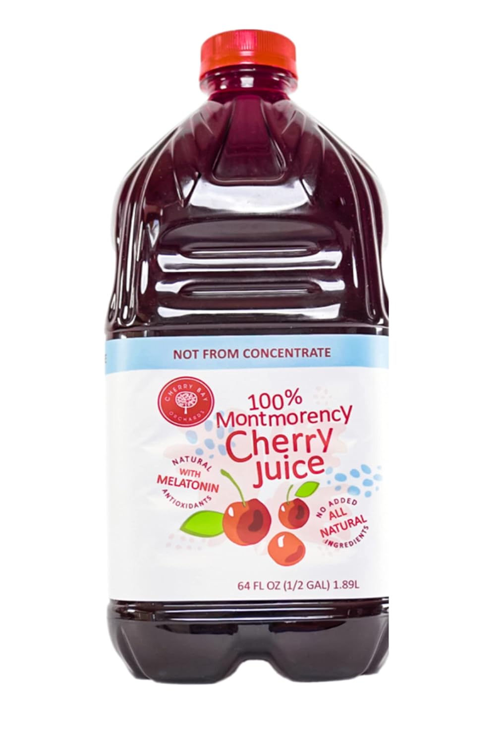 Cherry Bay Orchards Jugo de cereza agria, botella de 64 onzas jugo de ...