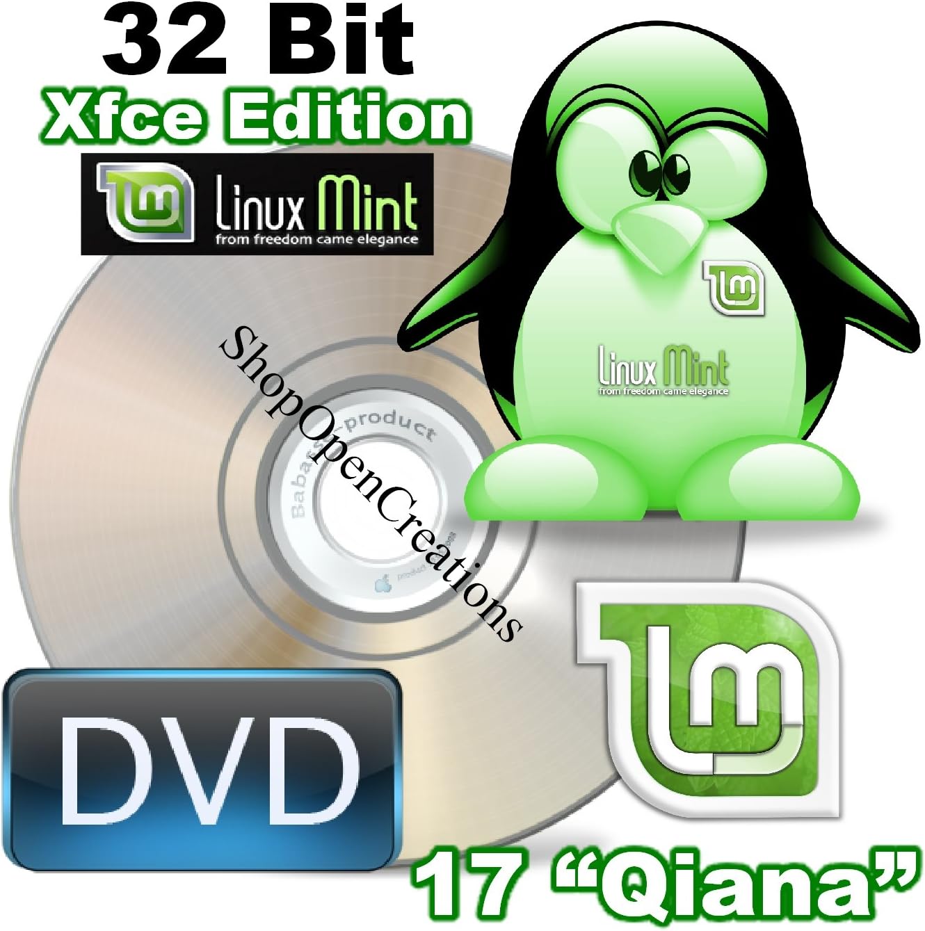 Amazon Linux Mint 17 Qiana 32 Bit Xfce Edition DVD amazon-linux-mint-17-qiana-32-bit-xfce-edition-dvd