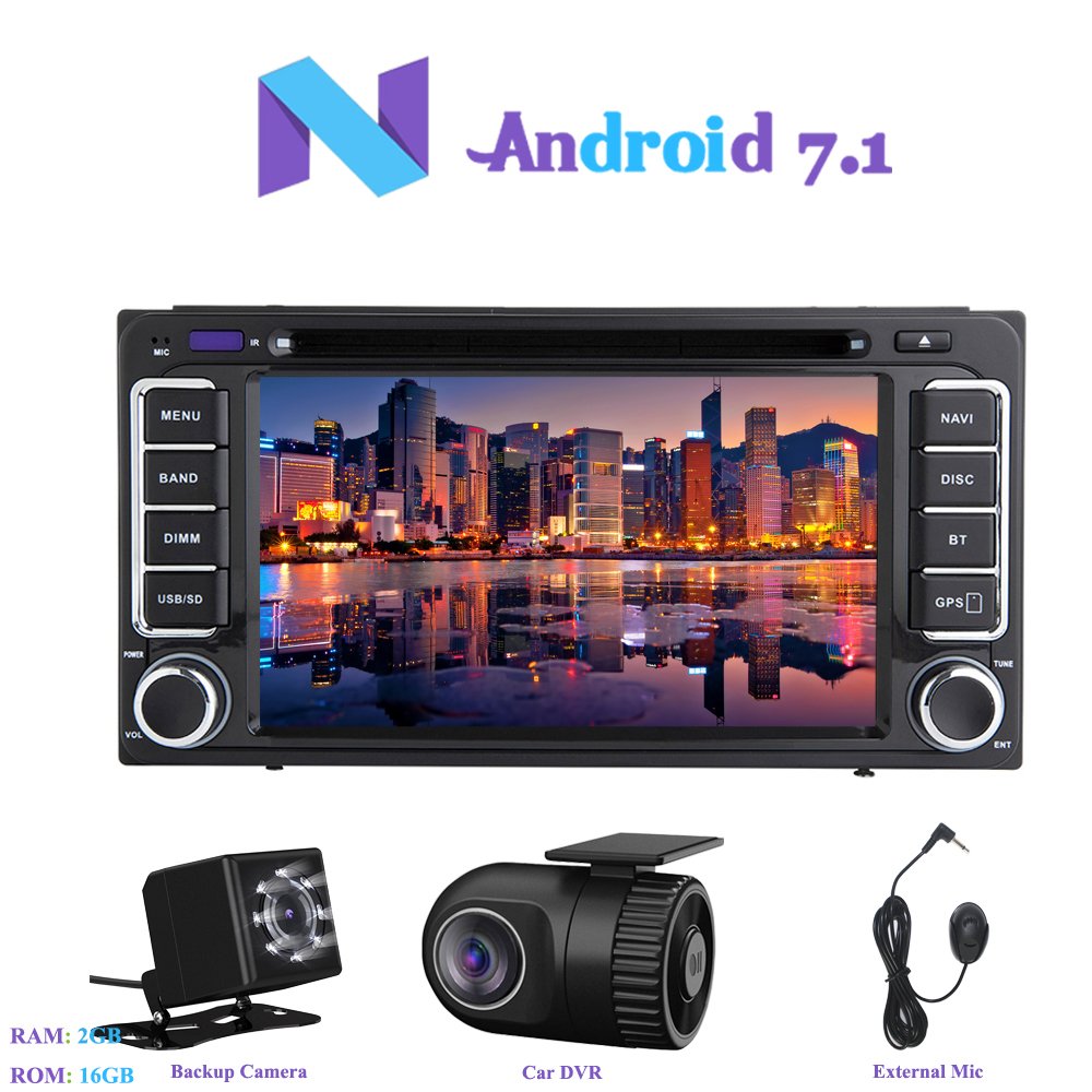 Buy Android 7.1 Car Stereo, Hi-azul 2 Din Head Unit 7 Inch Car Radio ...