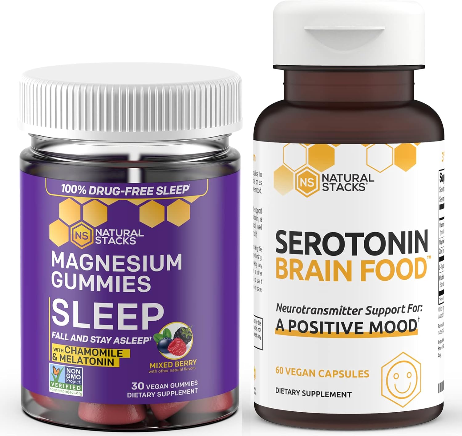 Amazon.com: Magnesium Citrate Gummies 30ct with Serotonin Mood Support ...