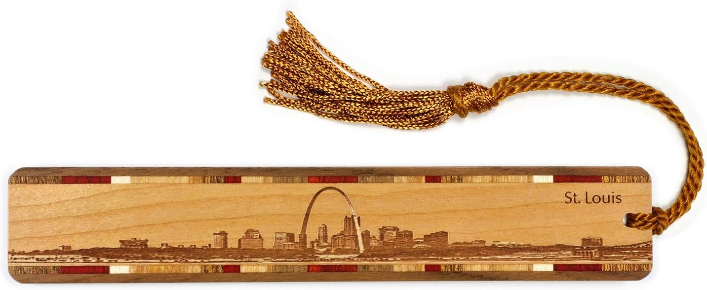 Amazon.com: Seattle Washington City Skyline Color Wooden Bookmark with ...