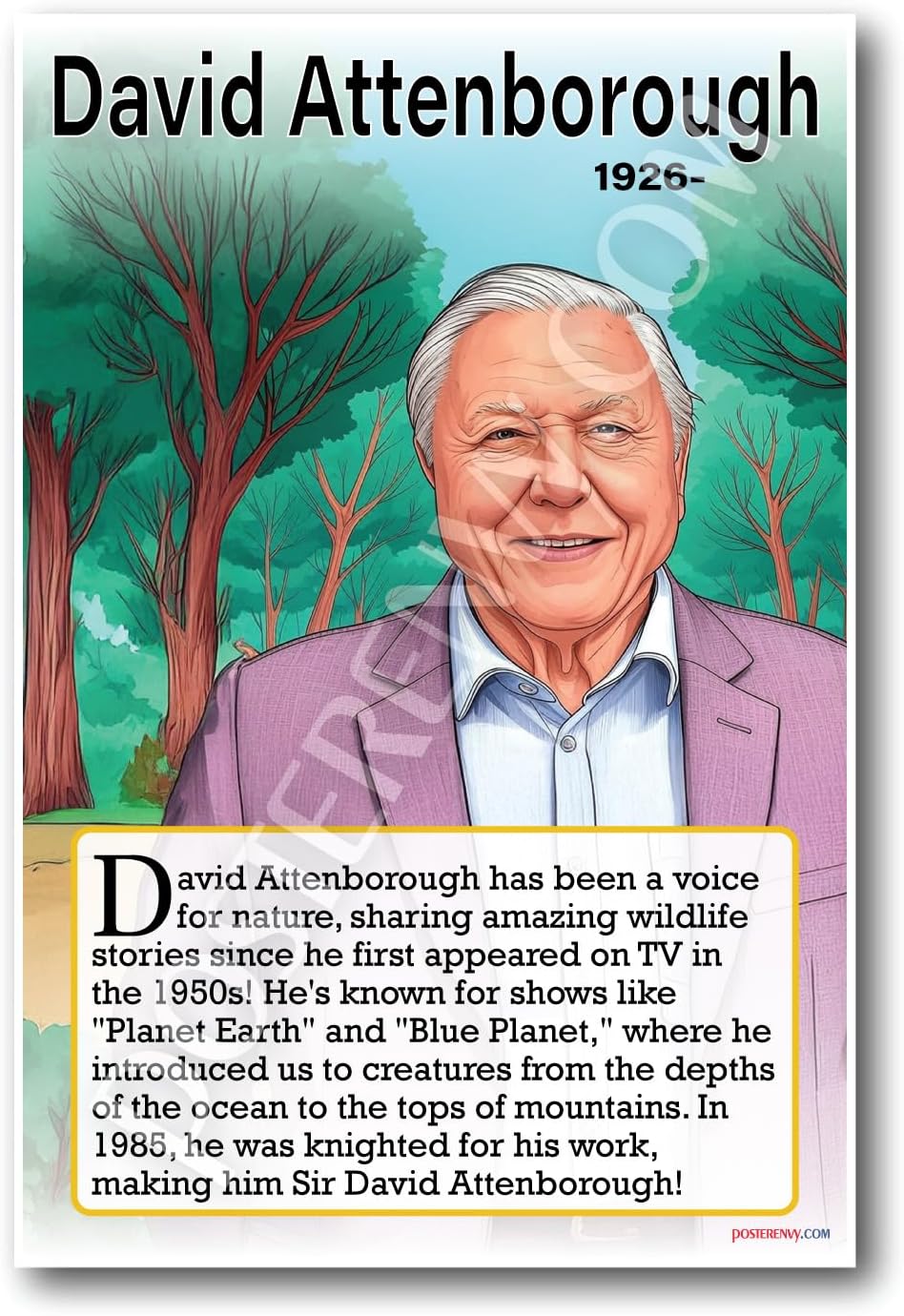 Amazon.com: David Attenborough - Naturalist & Documentary Filmmaker ...