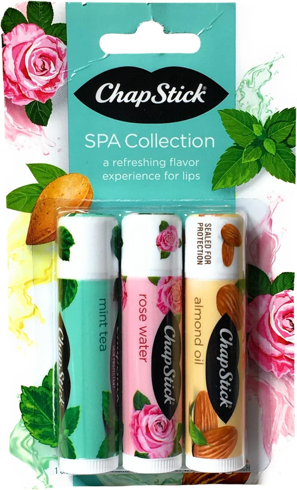 Amazon.com : ChapStick Bulk Lip Balm SPA Collection, Lip Care Tubes, 0. ...