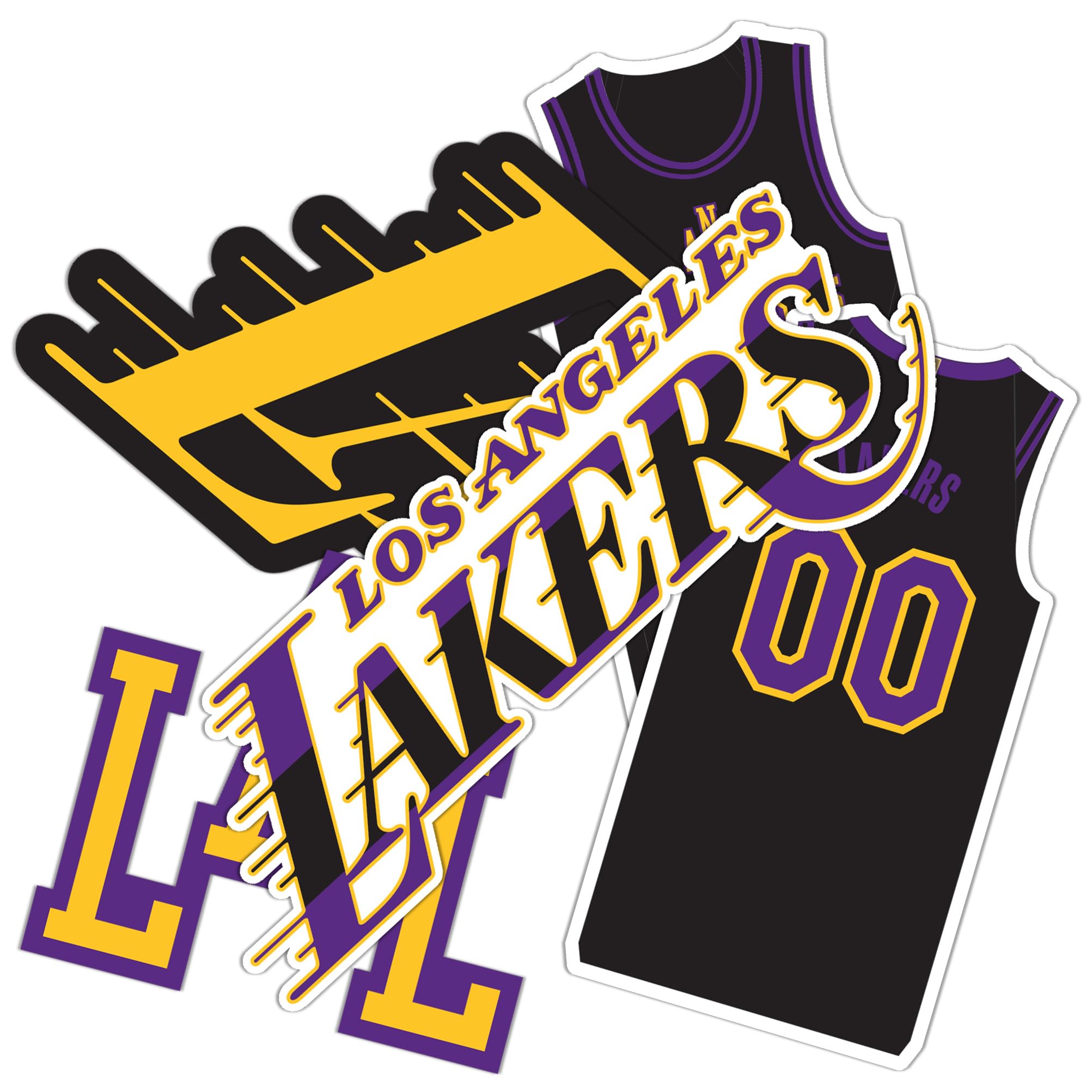 Amazon.com: Desert Cactus LA Lakers Stickers Los Angeles NBA Officially ...
