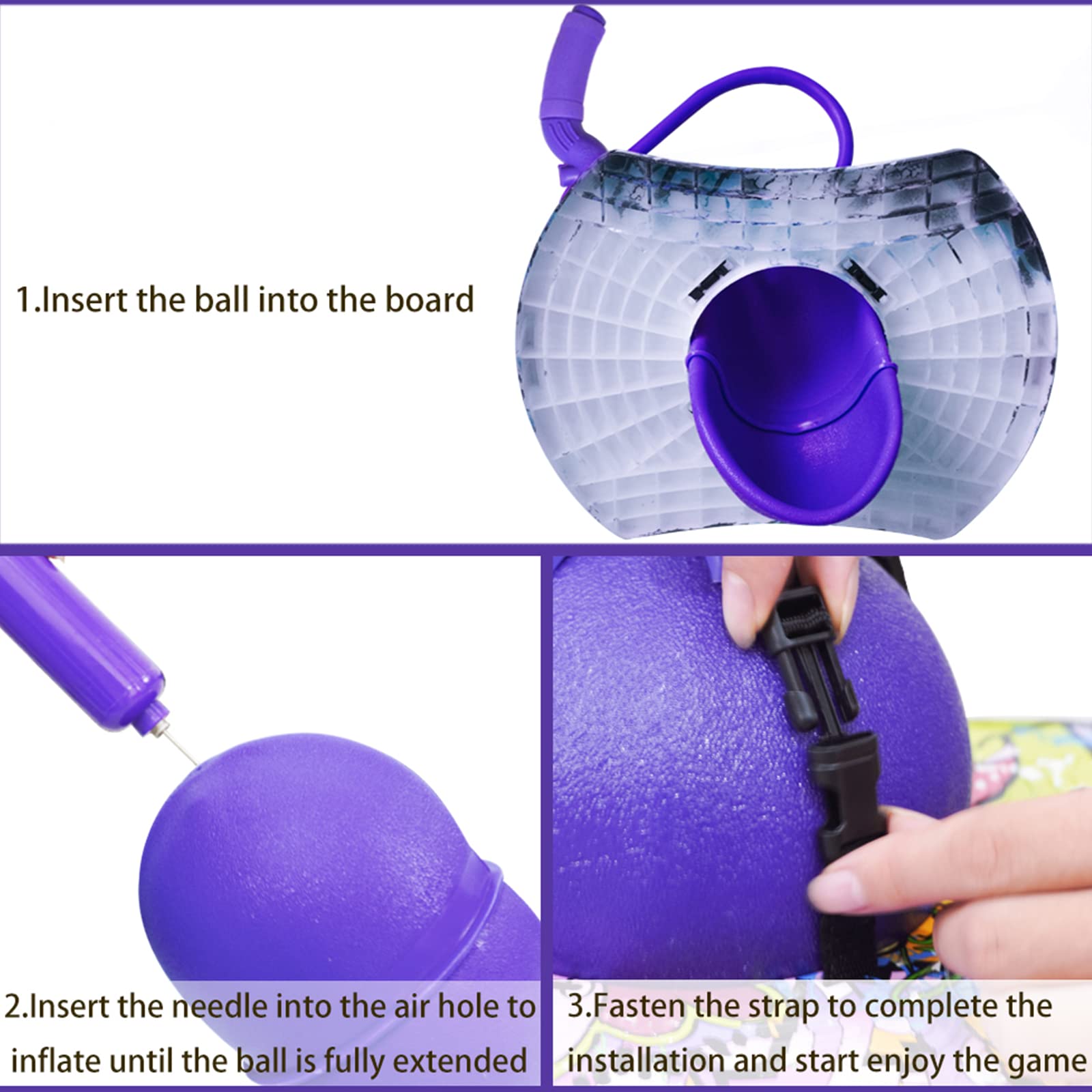 Pogo Ball with Handle, Pogo Stick Balance Board, Gifts for Kids Ages 6 ...