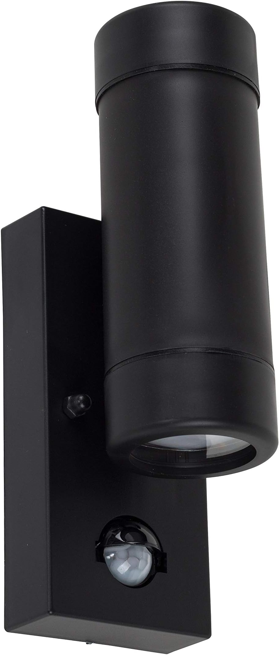 MiniSun | Modern Black Up/Down Wall Lights with PIR Motion Sensor ...