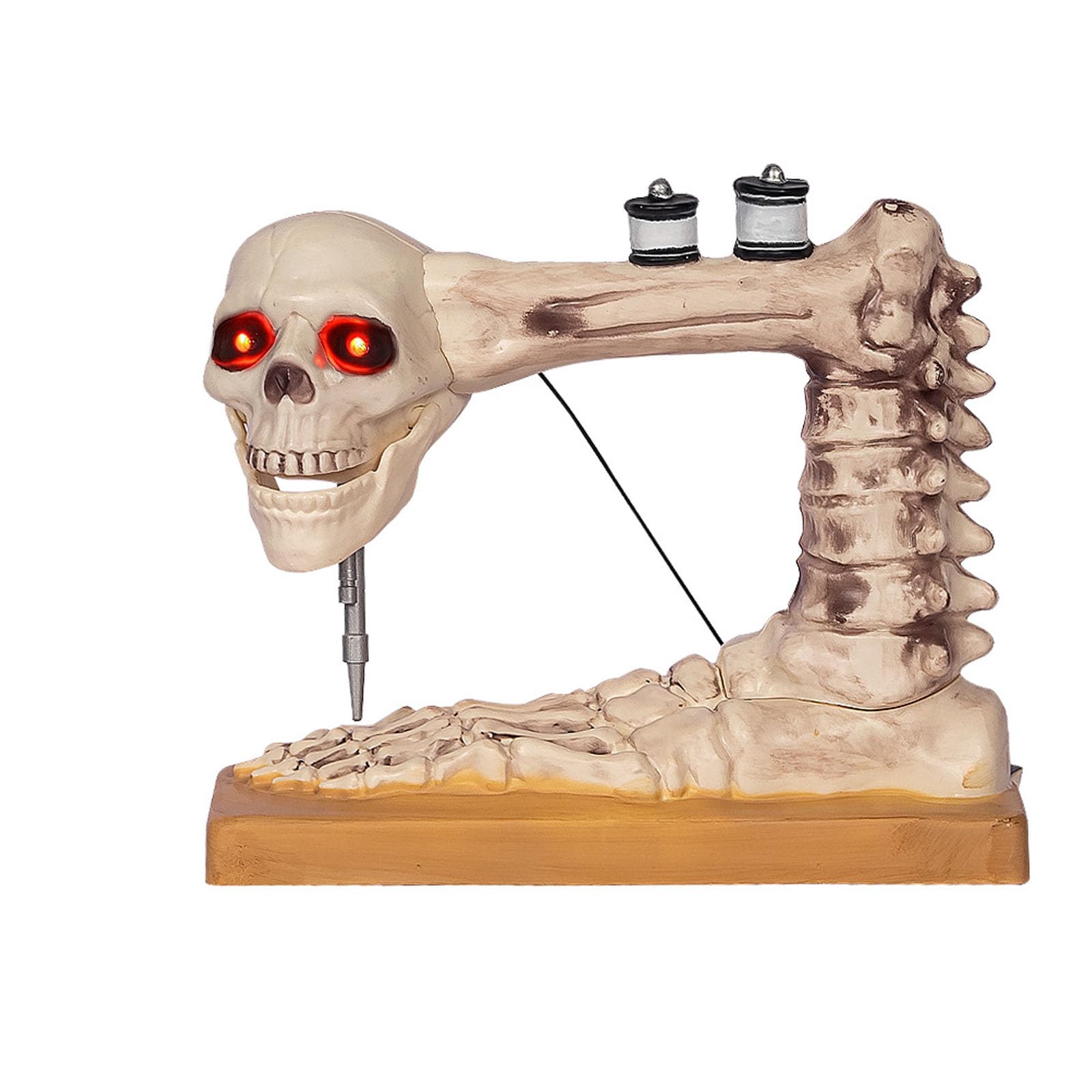 Amazon.com : Realistic Skeleton with Spooky Sounds Decoration, Scary ...