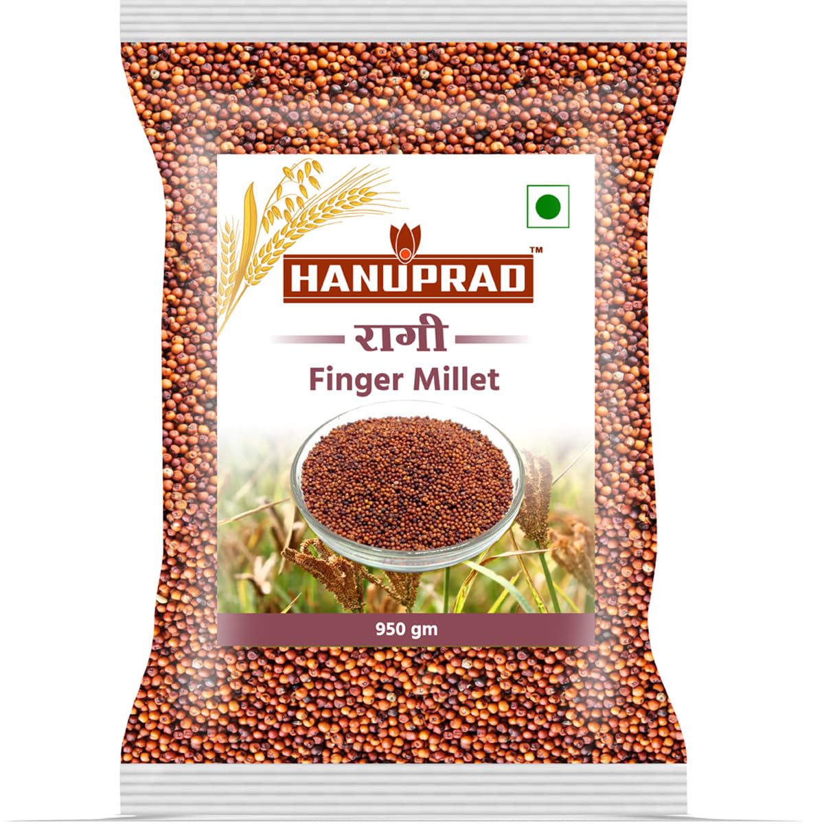 Hanuprad Ragi Whole 950 Grams | Finger Millet | Nachni | Nagli | Ragi ...