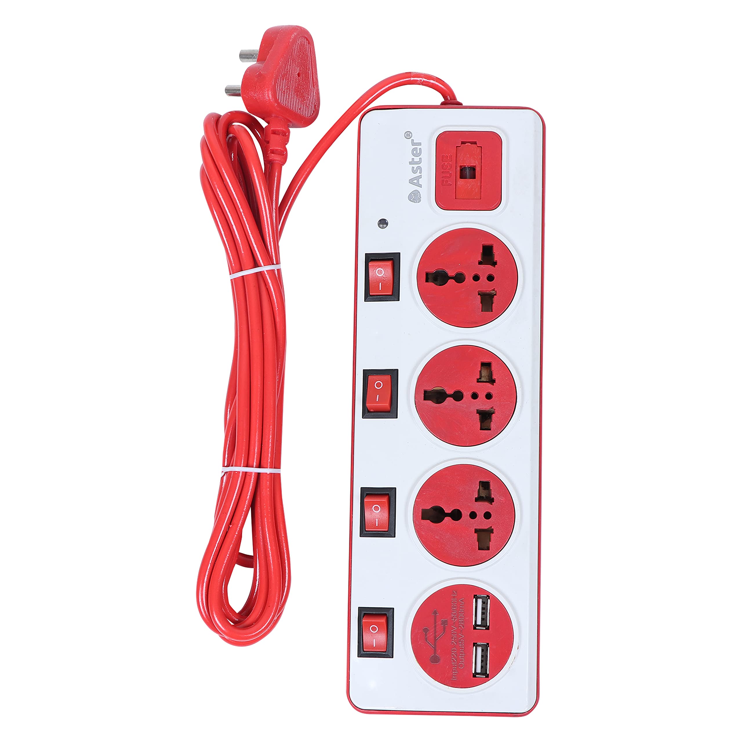 Buy Aster 4 Universal Multi Plug Socket Extension Board / Power Adapter ...