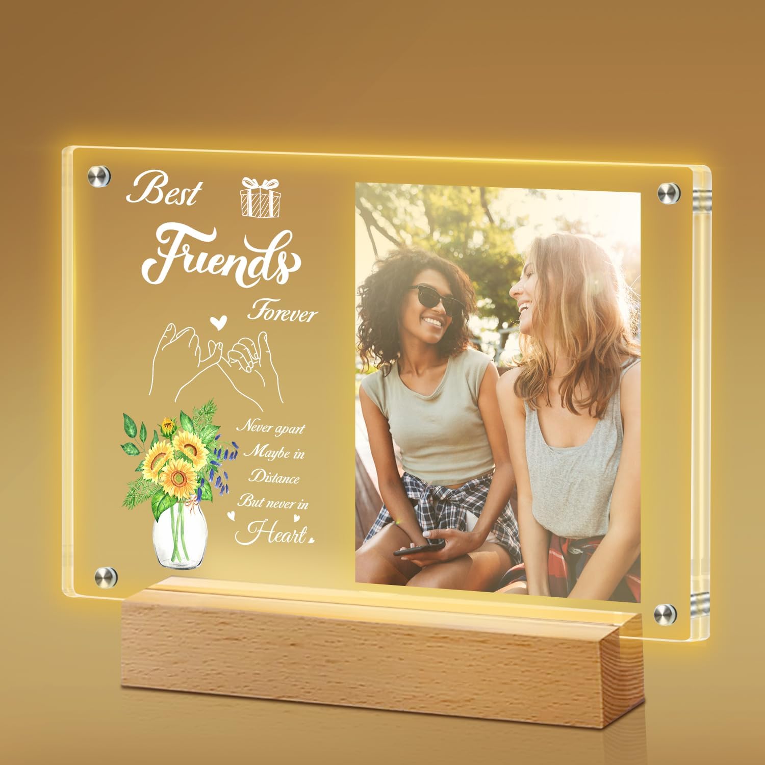 Amazon.com - JUOIFIP Gift for Best Friends and Team , 8x10 Clear ...