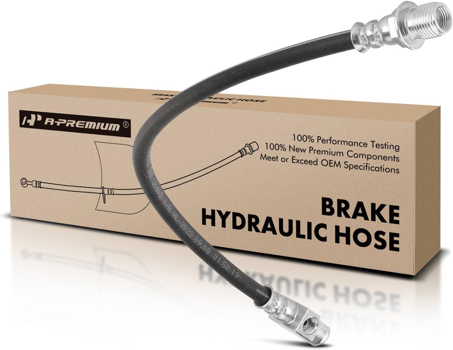 Amazon.com: A-Premium Rear Center Brake Hydraulic Hose Compatible with ...