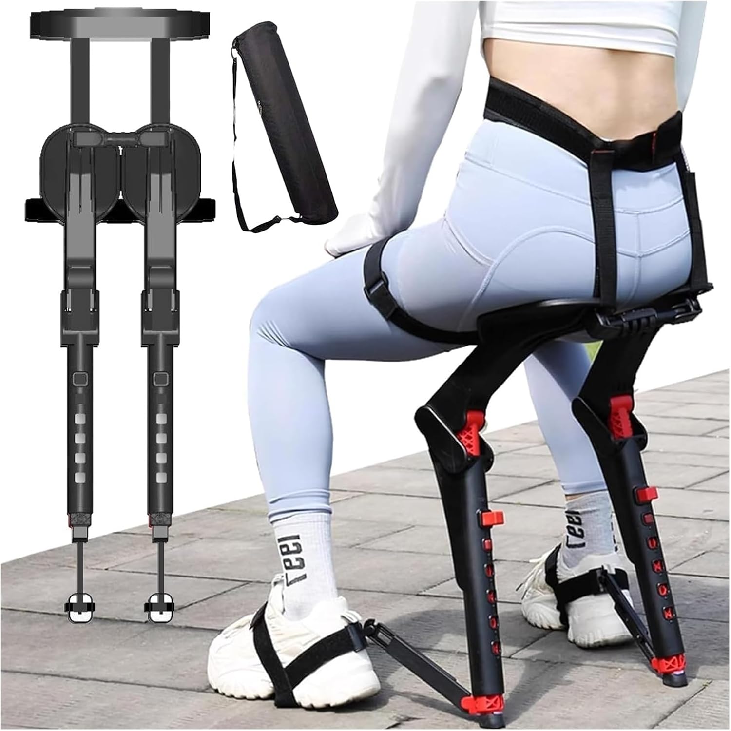 Amazon.com: Chairless Wearable Exoskeleton - Adjustable Portable ...
