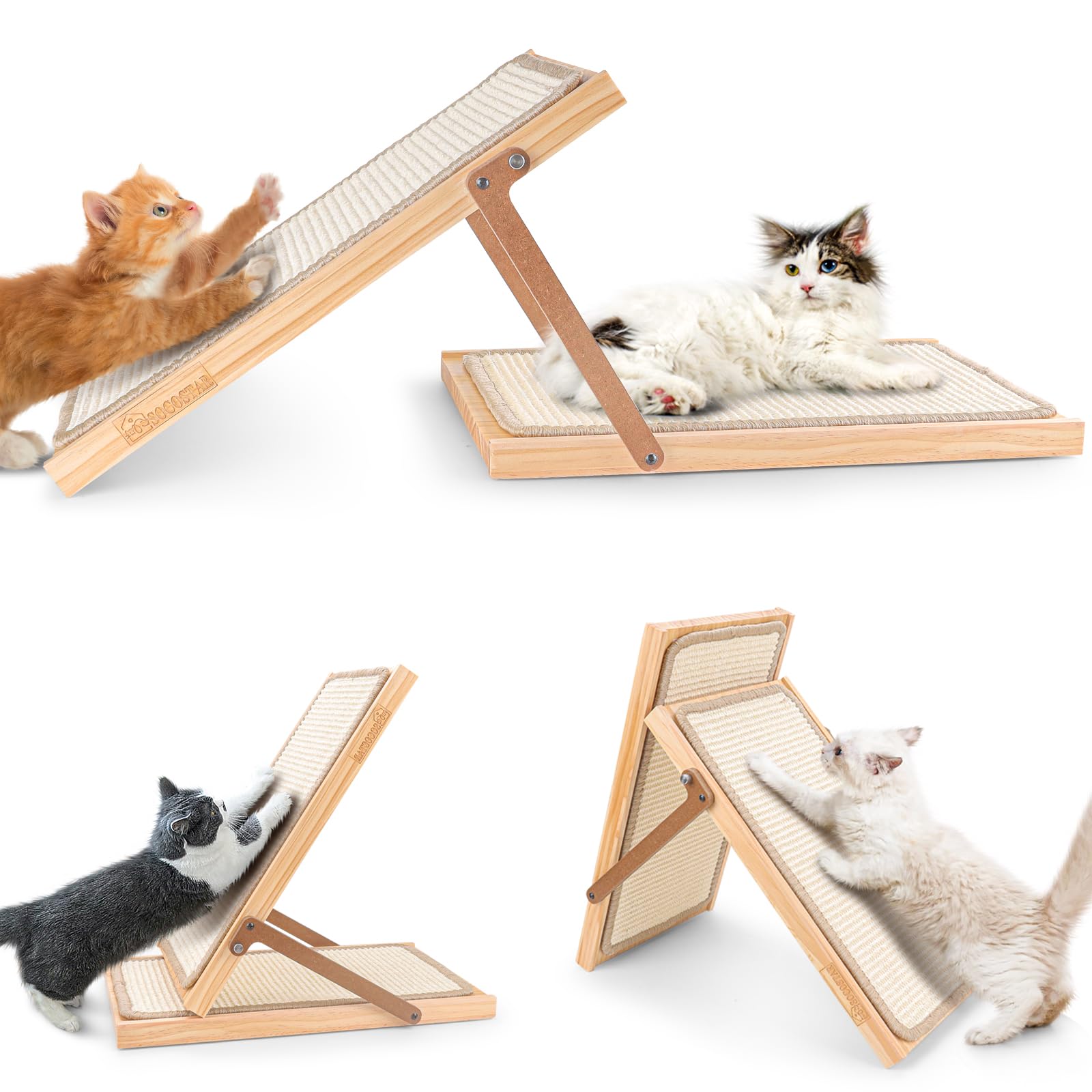 Socostar Cat Scratcher Pad, Cat Scratchers for Indoor Cats and Kitten ...