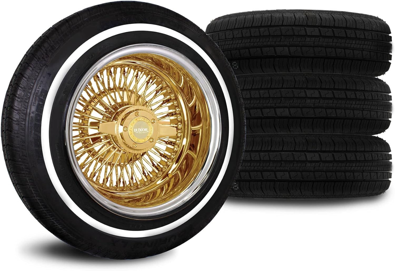 Amazon.com: 14" 14X7 WIRE WHEEL 72 STRAIGHT LACED ZENITH STYLE KNOCK ...