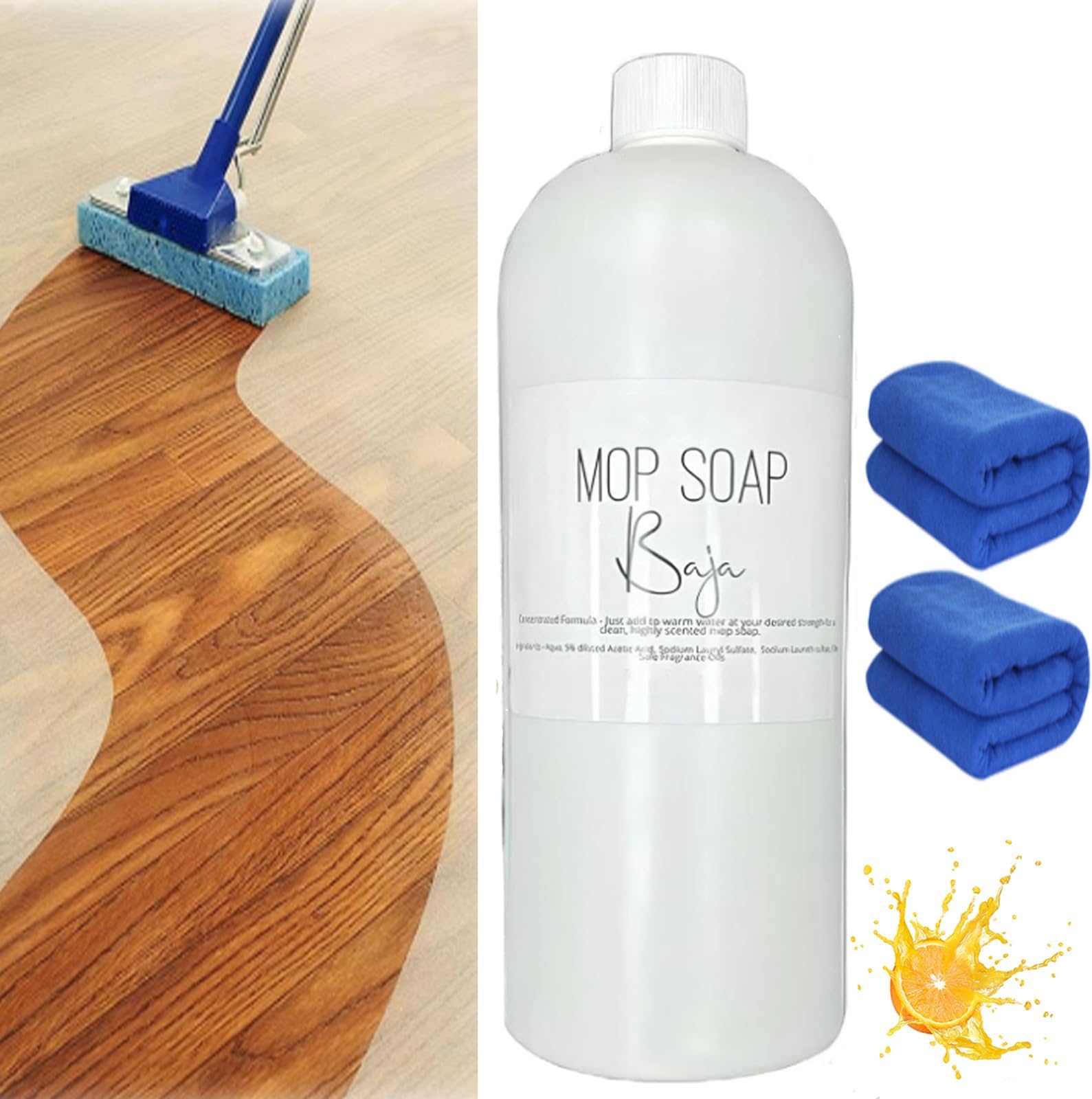 Amazon.com: DOUNIU Mop Soap Brazilian Waves, Mop Soap Scented, Luxury ...