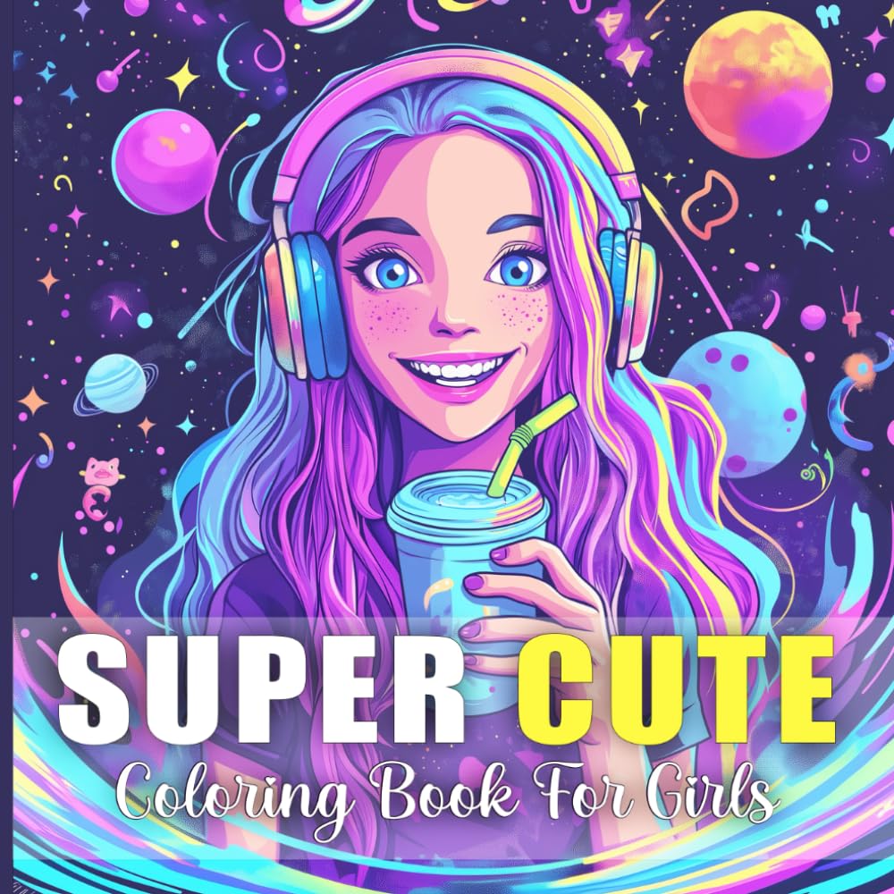 Amazon.com: Super Cute - Girl Gifts 10-12 Years Old: Cute Coloring Book ...