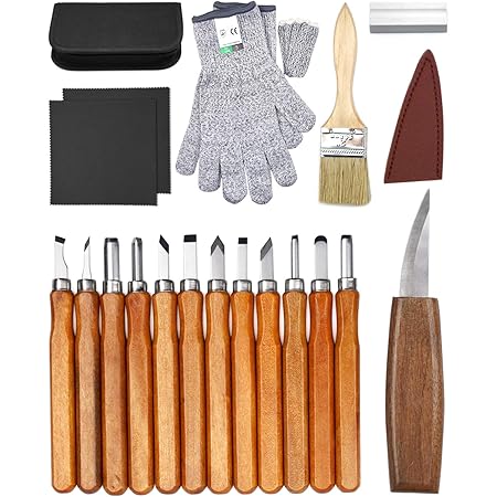 Amazon.com: CARVED Wood Carving Kit for Beginners, Wood Whittling Kit ...