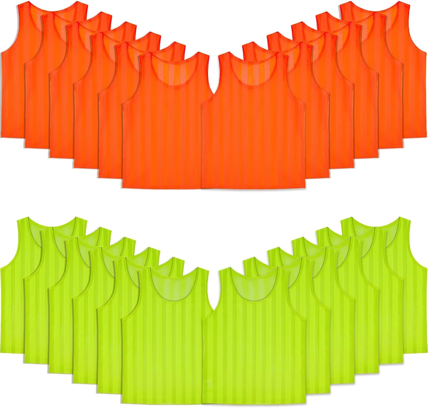 Football Bibs for Adult Youth, 24 Pack Sports Training Mesh Bibs ...