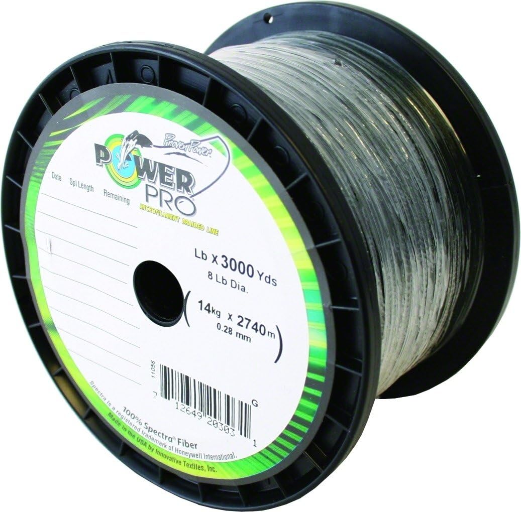 Amazon.com : PowerPro 21100153000E Spectra Braided Fishing Line 15Lb ...