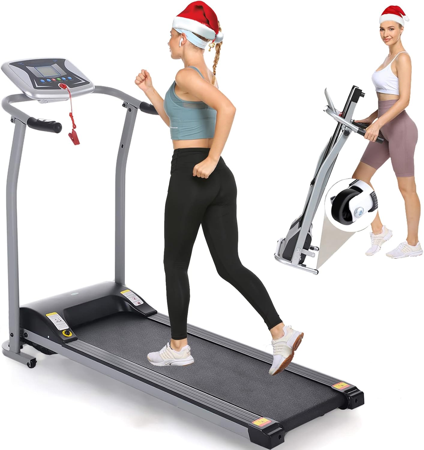 Amazon.com : Folding Electric Treadmills Foldable for Home Running ...