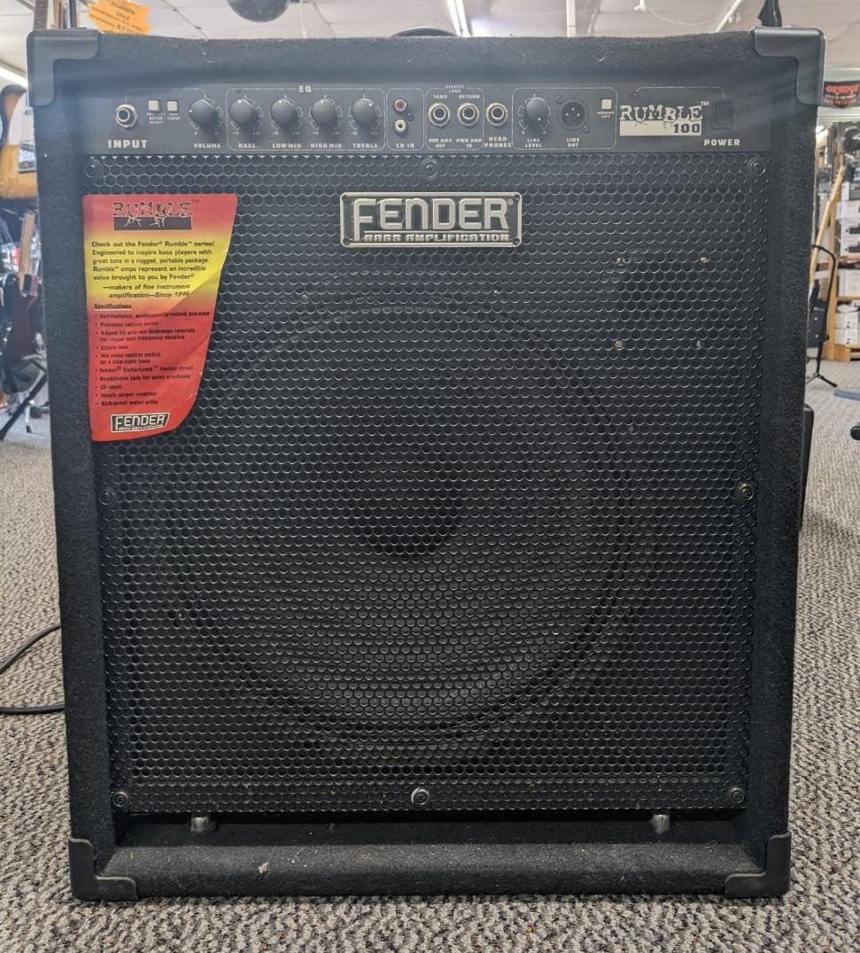 Amazon.com: Fender(R) 2315600010 Rumble? 100/115 Combo Bass Amplifier ...