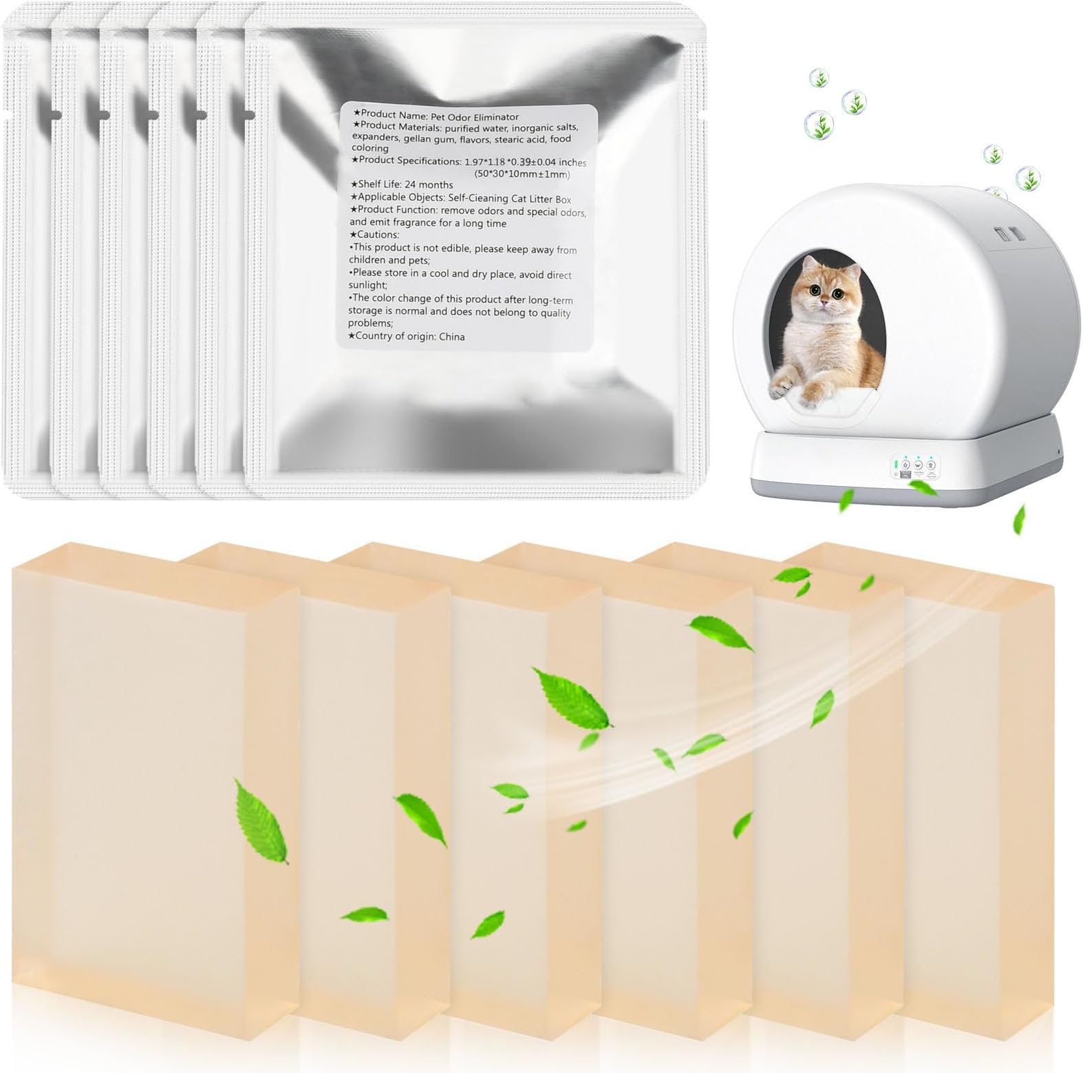 Amazon.com: 12 Pack Litter Box Deodorizer Compatible with MeoWant MW ...