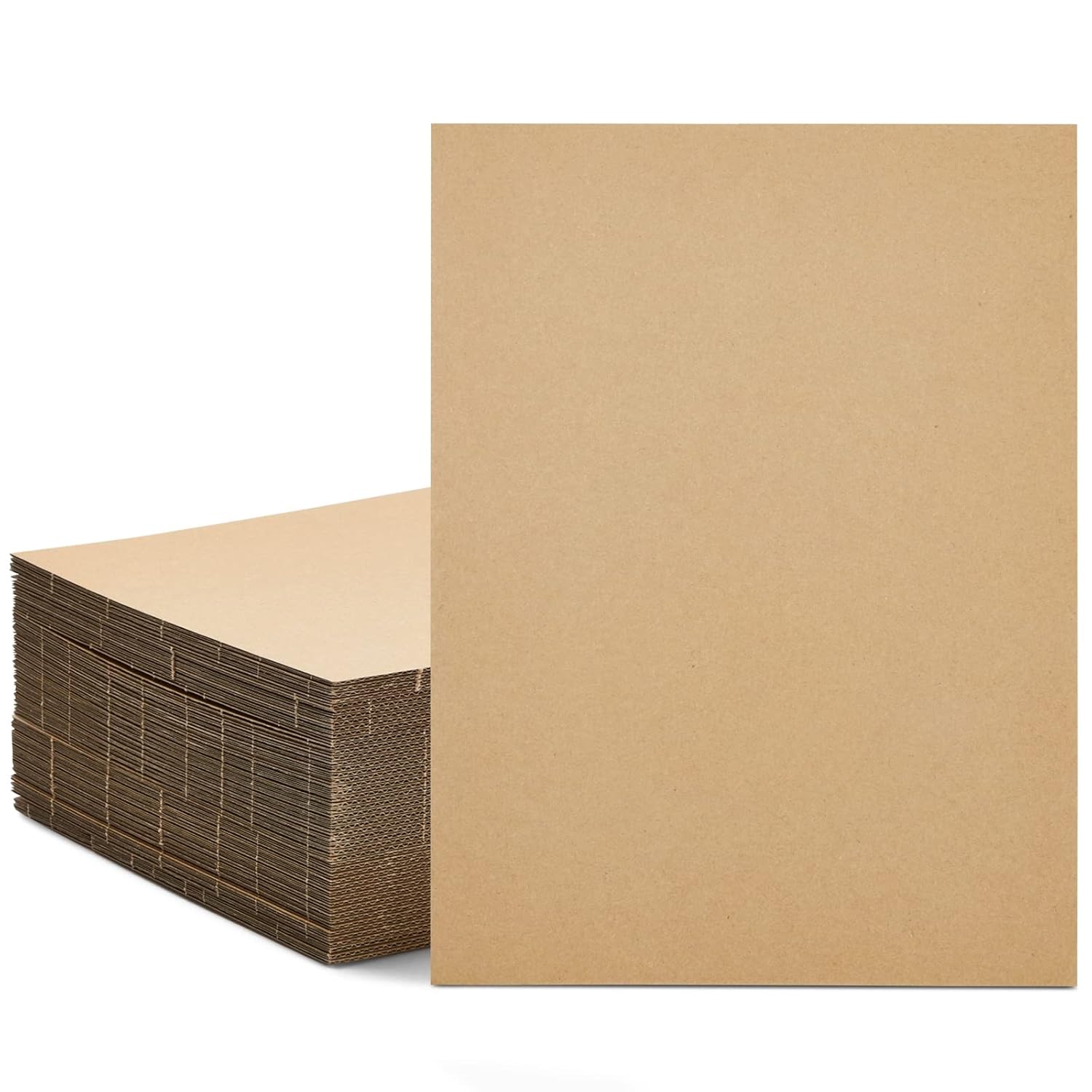 Brandclub - Juvale 50-Pack of Corrugated Cardboard Sheets 9x12, Flat ...