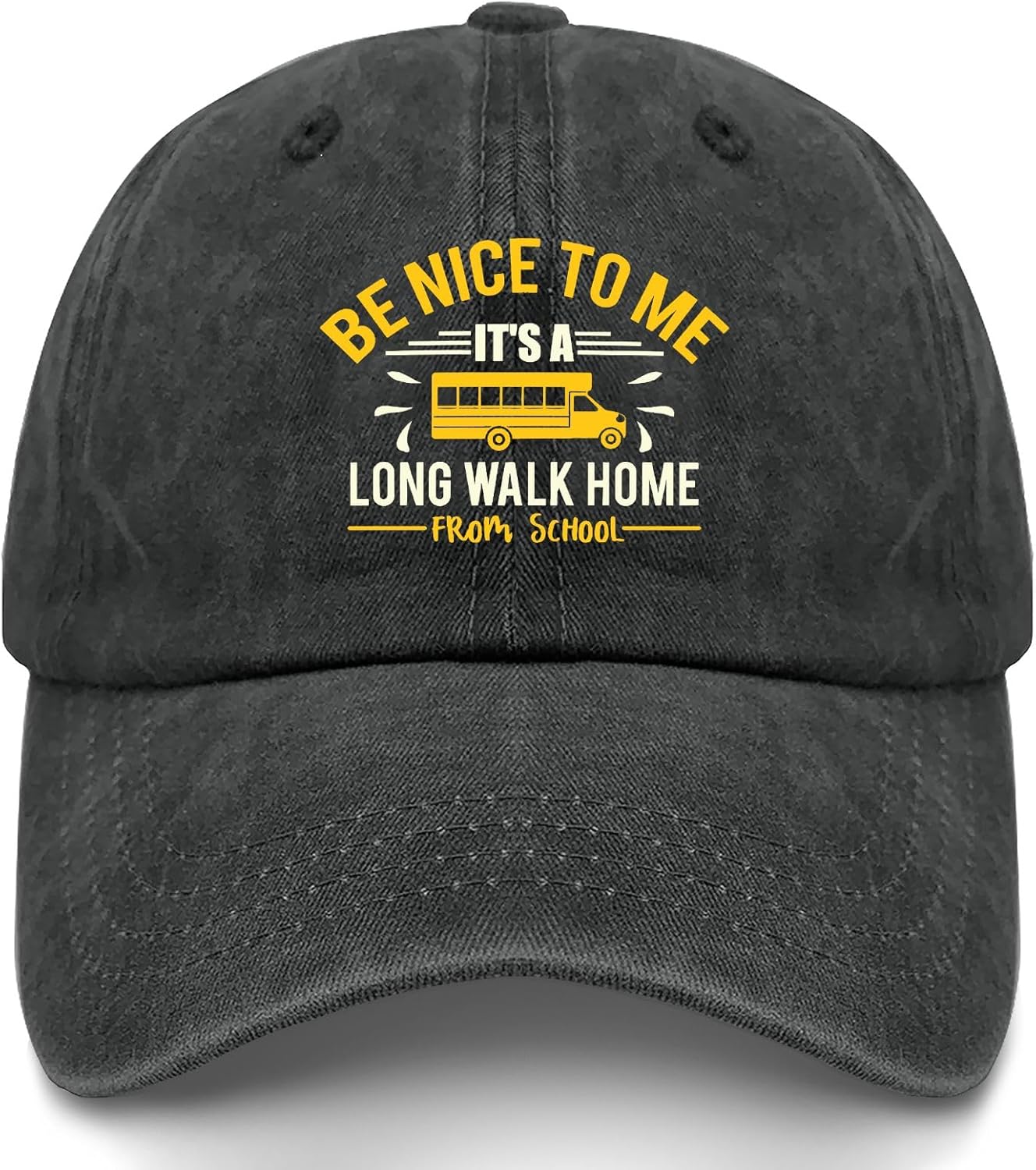 Amazon.com: School Bus Driver Hat for Mens Cool Washed Distressed ...