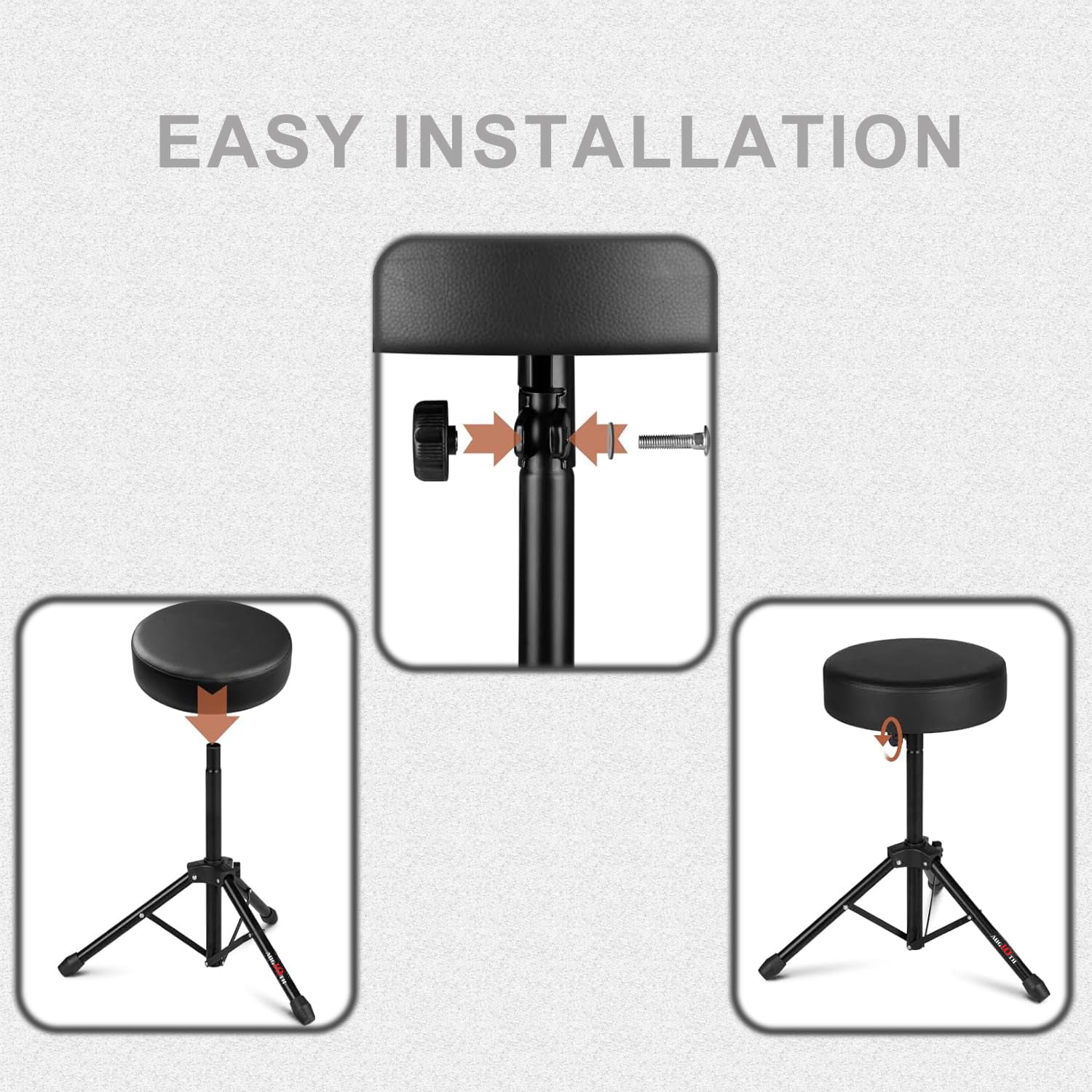 Snapklik.com : Drum Throne Adjustable Height Drum StoolsDrum Chair For ...