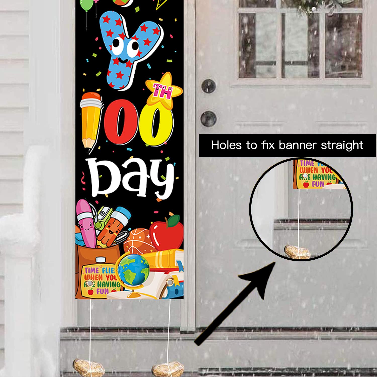 Snapklik.com : 100th Day Of School Banner, Outdoor 100 Days Of School ...