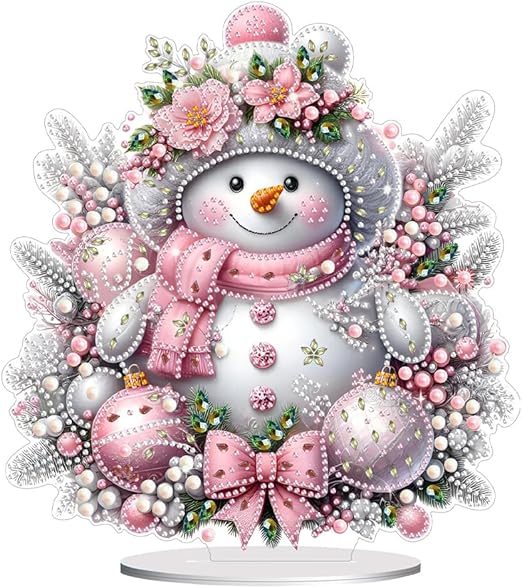 Generisch DIY Diamond Painting Christmas Table Decoration - Snowman ...