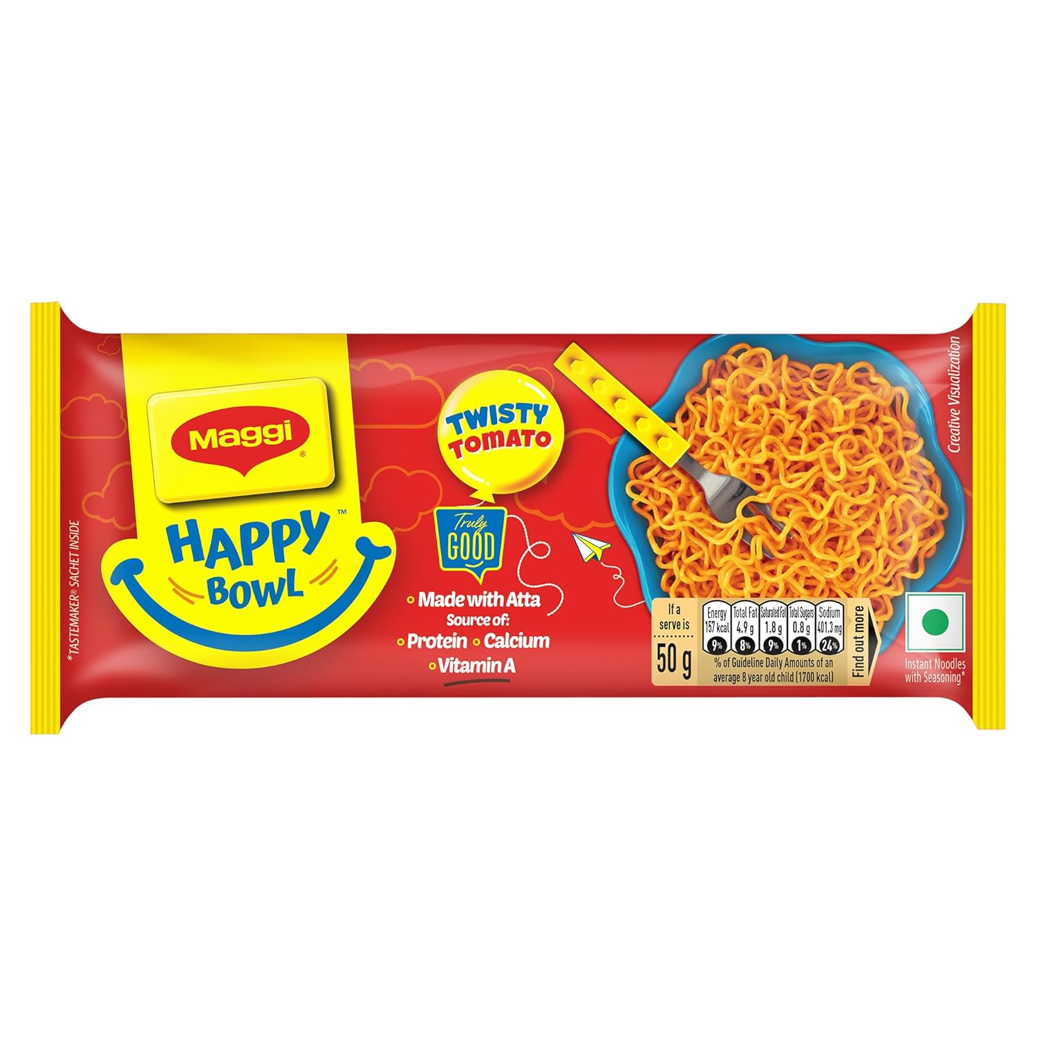 MAGGI Happy Bowl | Noodles for Kids | Twisty Tomato, 200g Pouch ...
