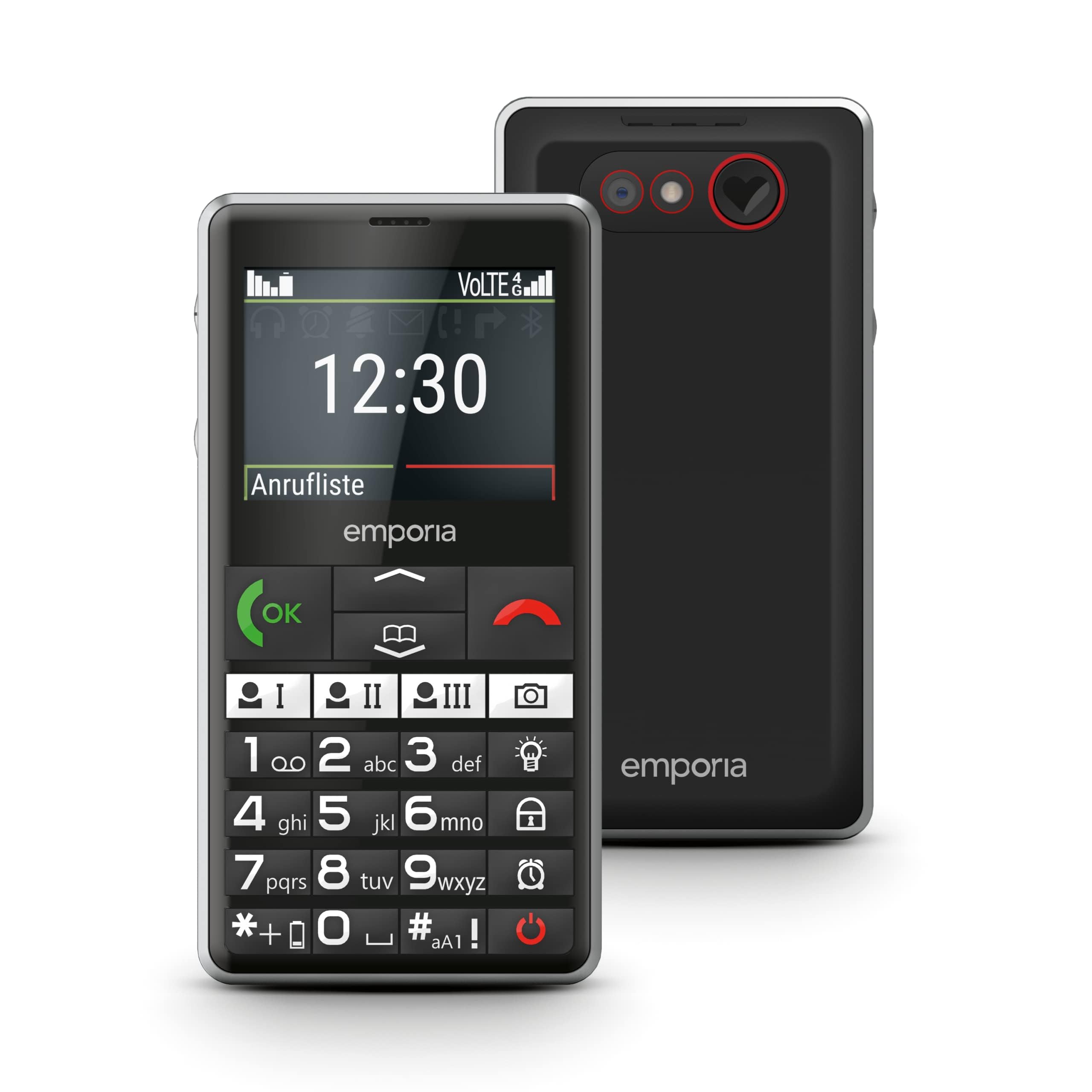 emporiaPURE-LTE V76, Senior mobile phone 4G, Button mobile phone ...