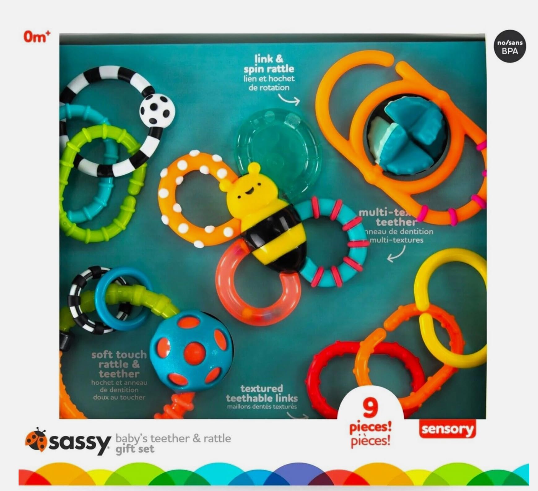 Amazon.com: Sassy Drive 'n Drool Keys with Rattle Key Chain and 3 ...