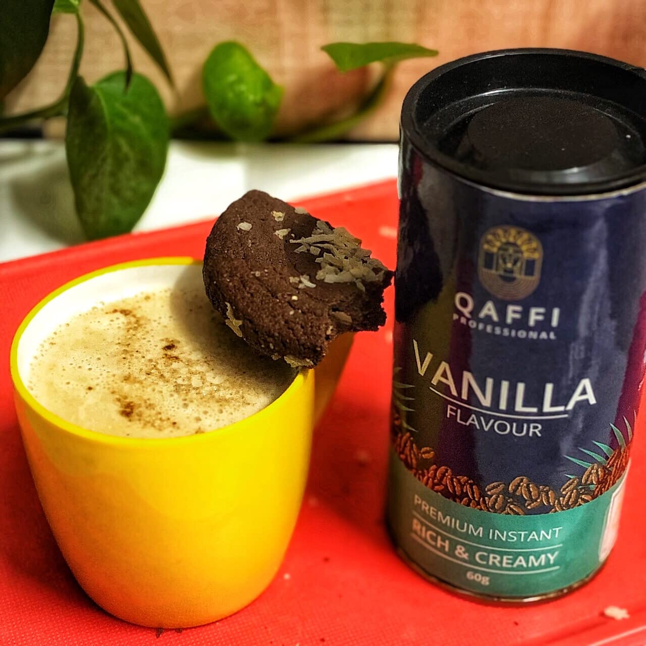 QAFFI Instant Coffee Powder | Vanilla Flavored Coffee 60 G | Combo Set ...