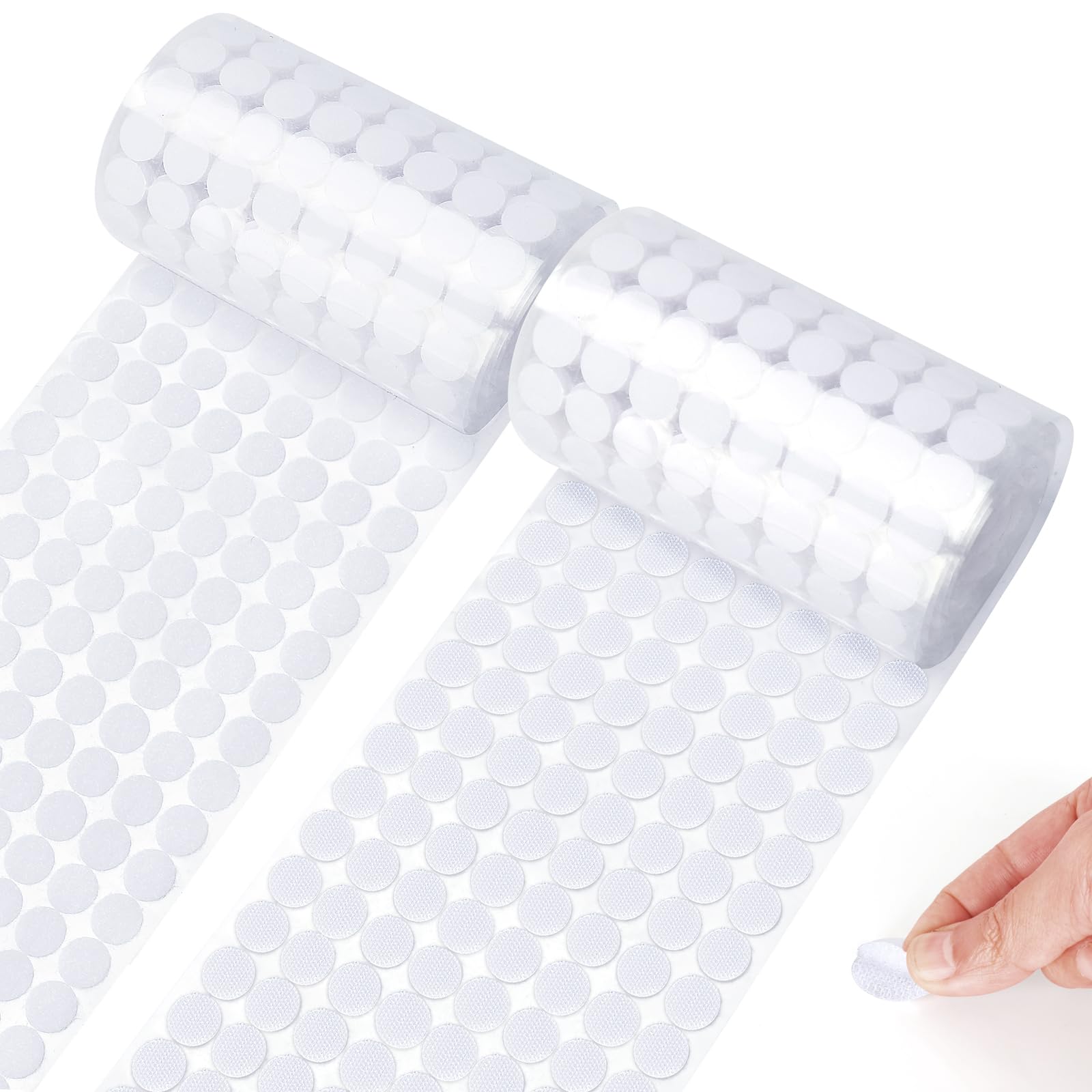 Amazon.com: Self Adhesive Dots, 1480pcs(740 Pairs) 0.47” Diameter Sticky Dots Sticky Back Hook ...