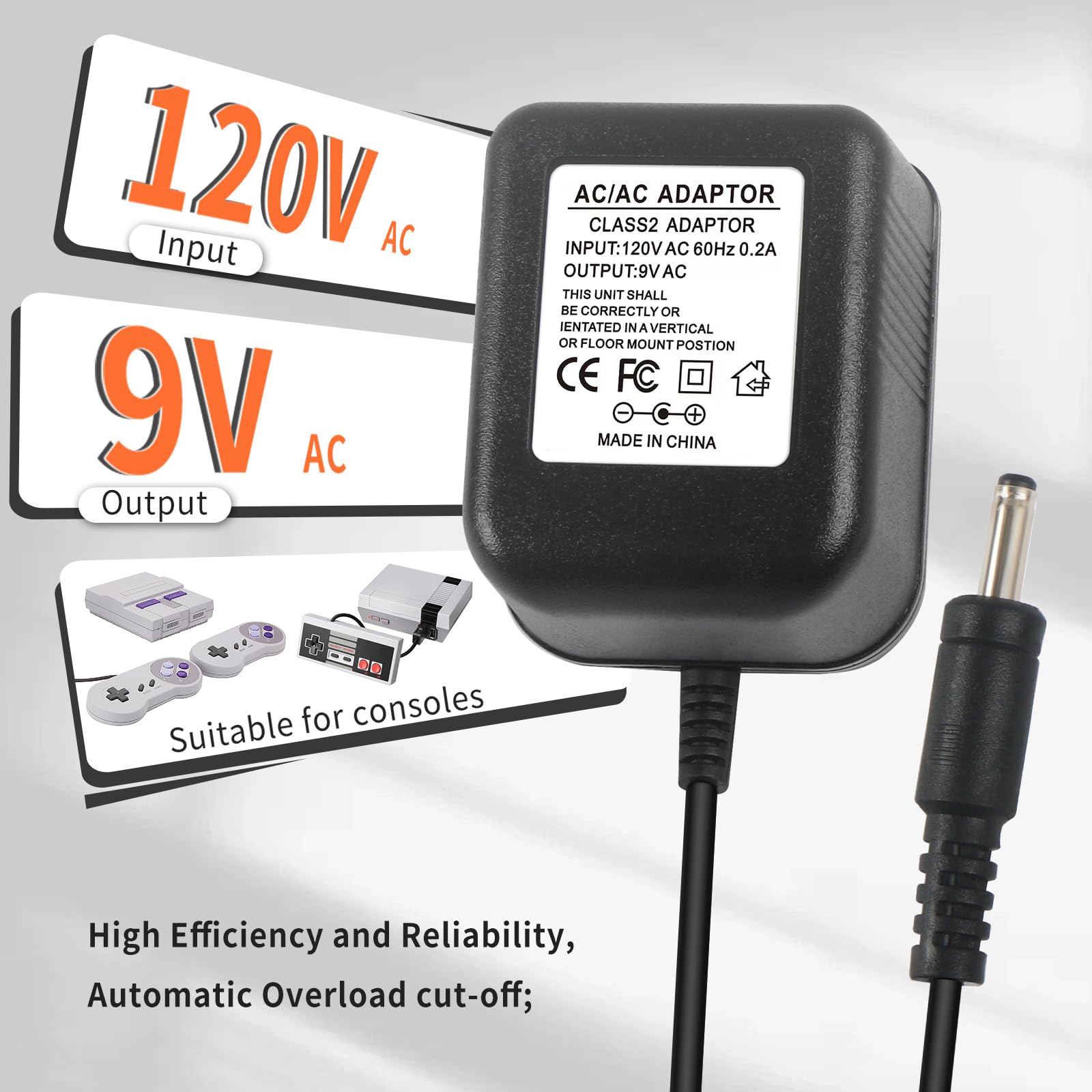 Snapklik.com : 9V AC Power Adapter Charger For Nintendo NES Game ...