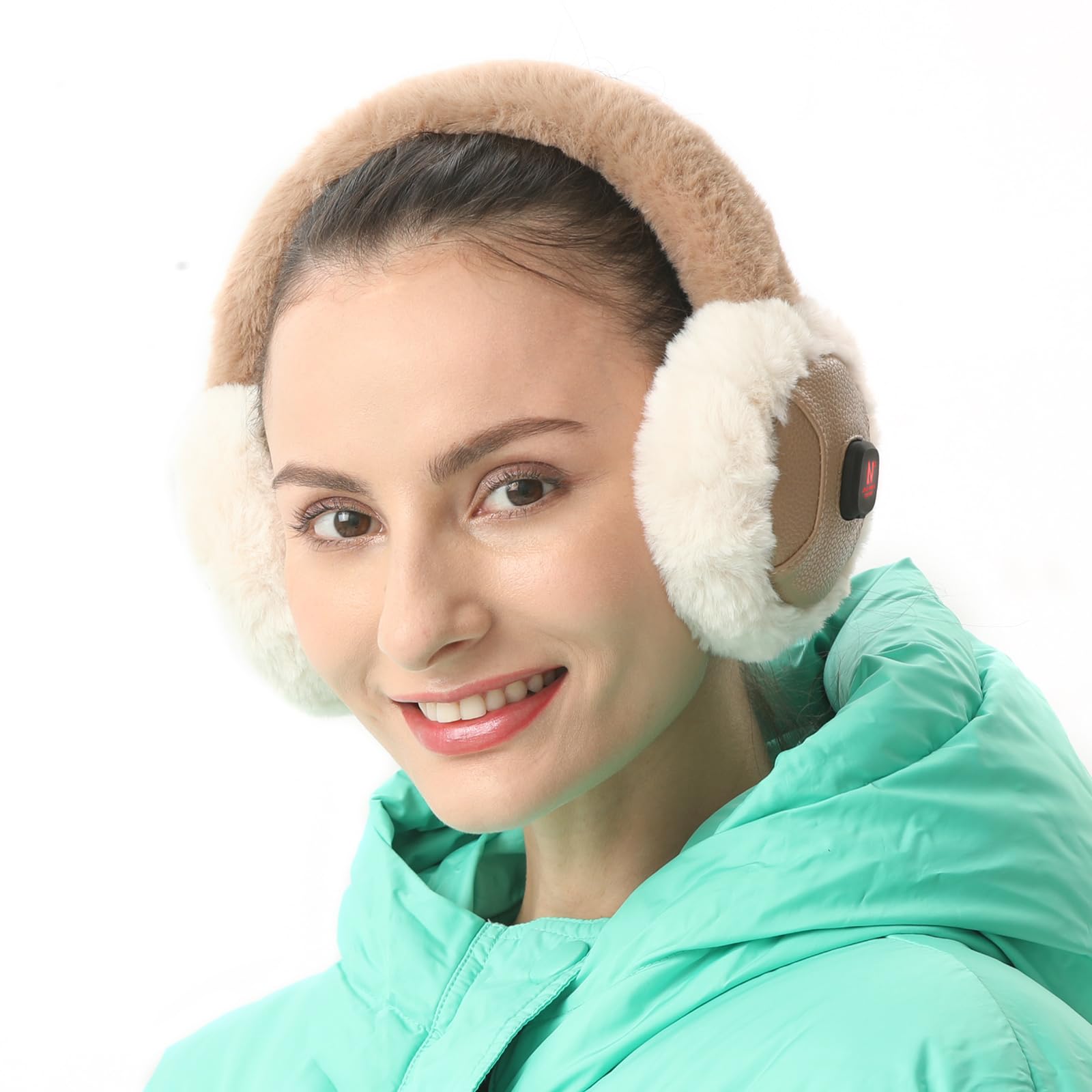 Aroma Season Heated Ear Warmer for Winter, Electric Ear Muff Soft ...