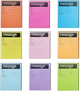 Amazon.com : Phone Message Book 9 PCS Adhesive Phone Message Pads for ...